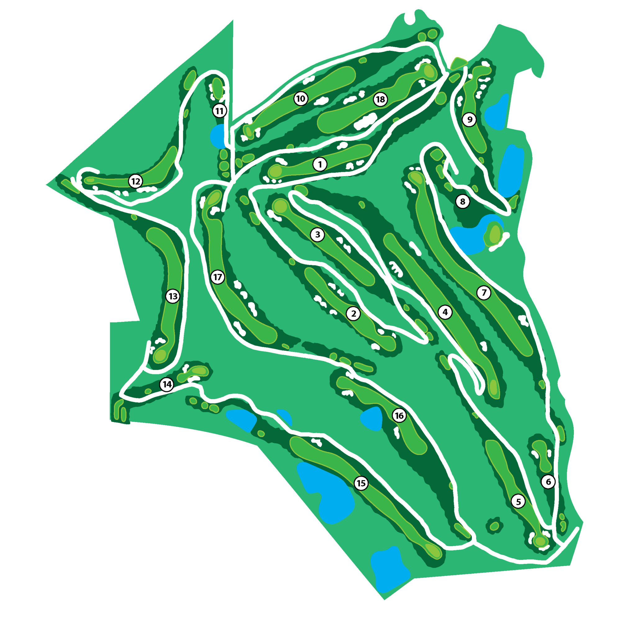 Course Map MIDLAND – COOKING HOLES – Oilfield Golf Games